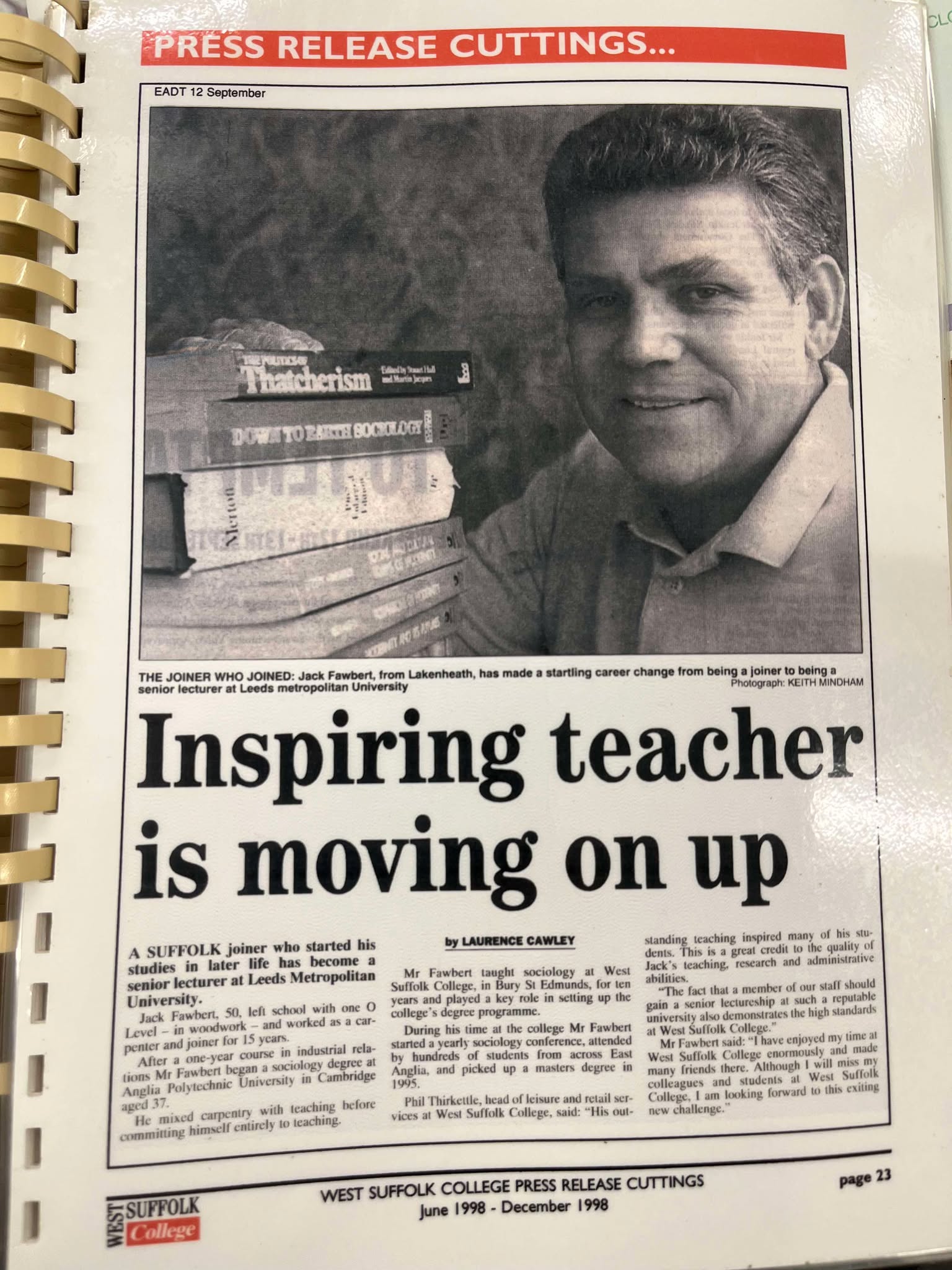 Dr Jack Fawbert - 100 Voices - Eastern Education Group